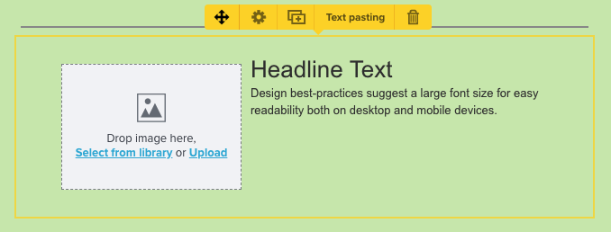 How to use legacy content blocks & columns – Email Marketing Self Help