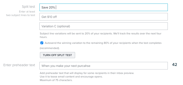 How to split test your subject line – Email Marketing Self Help